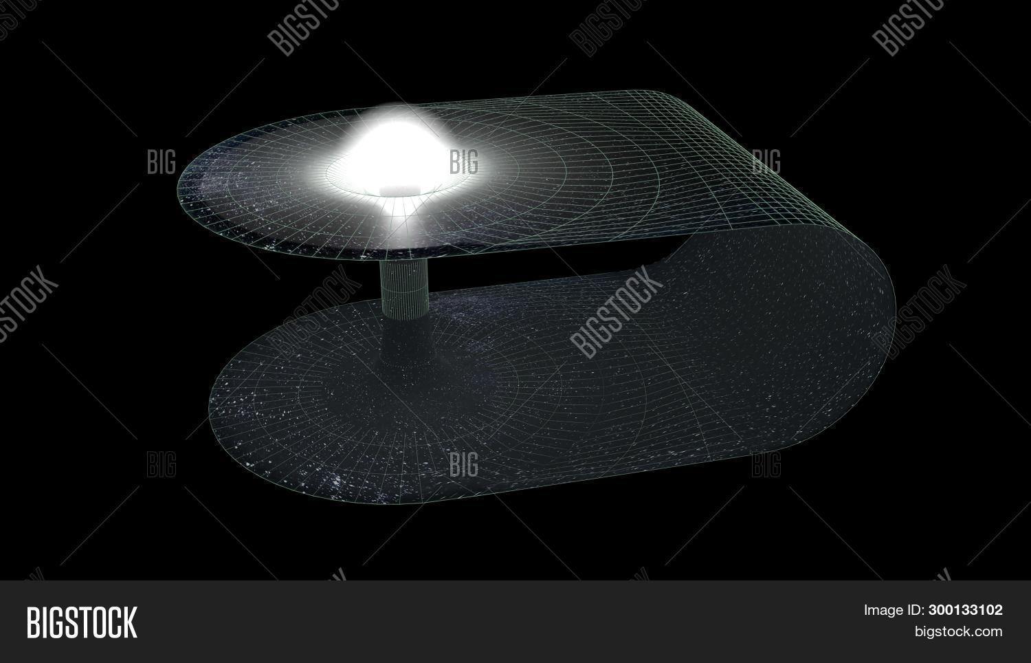 A Wormhole, Or Einstein-rosen Bridge. Shortcut Connecting Two Separate ...