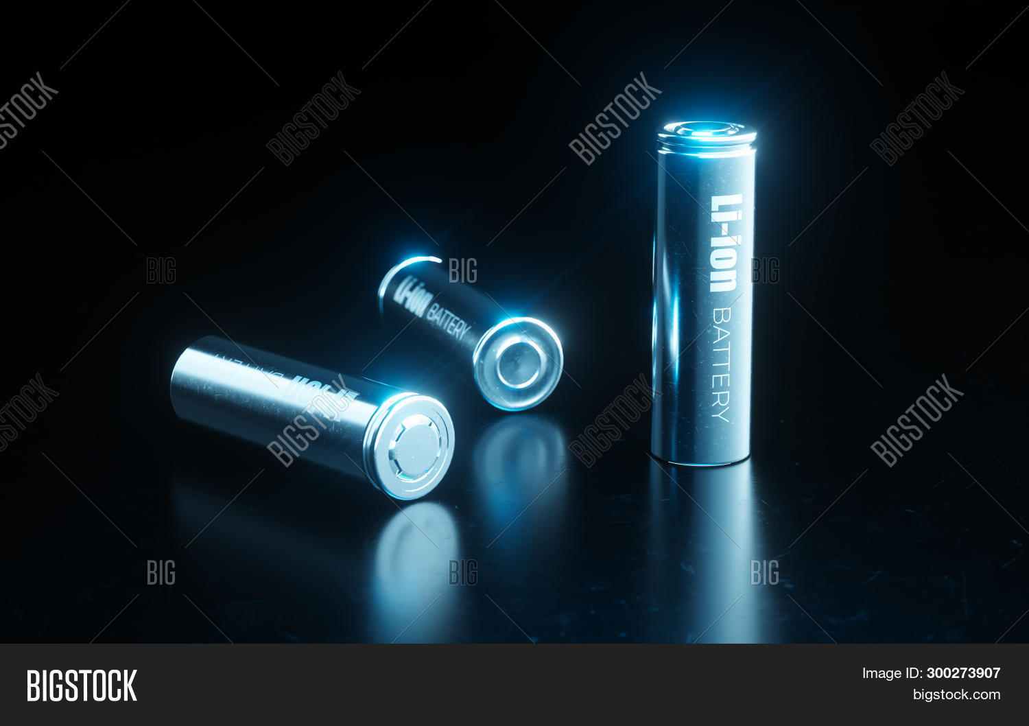 Close Up Concept Of Modern Metal Lithium Ion Battery Cell Used In ...