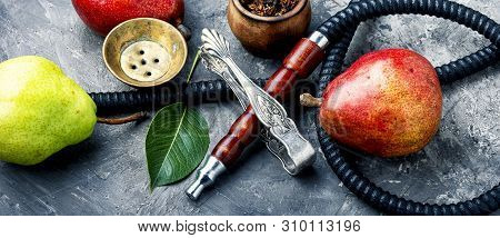 Asian Shisha With Pear Tobacco - Stock Image - Everypixel