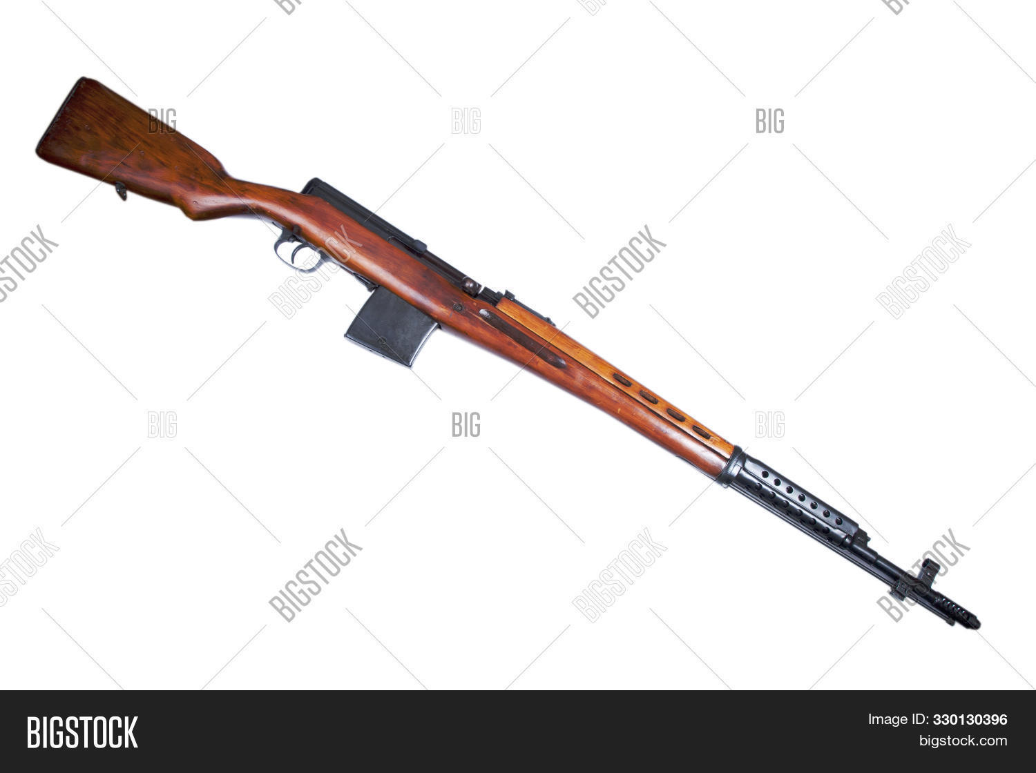Ussr At Ww2 Soviet Infantry Svt Rifle Tokarev System image & stock ...