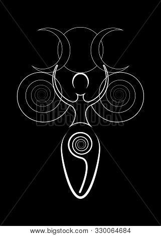 Spiral Goddess Of Fertility, Wiccan Pagan Symbols, The Spiral Cycle Of ...