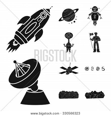 Vector Illustration Of Colonization And Sky Logo. Collection Of ...