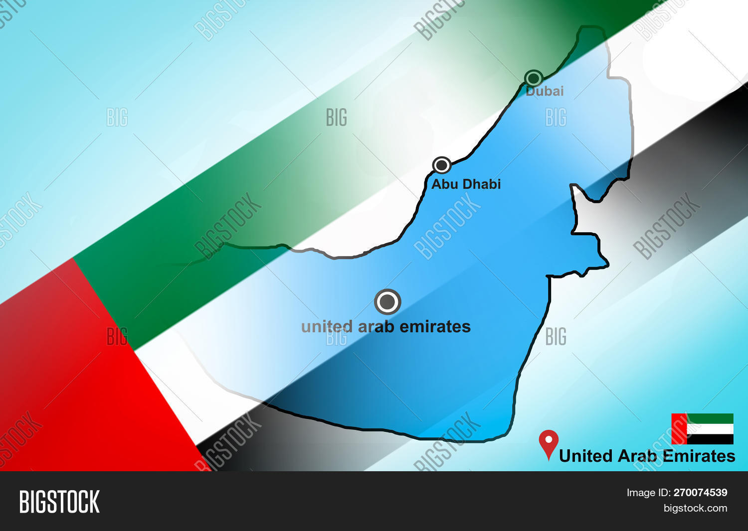 United State Of Arab Emirates Map And Abu Dhabi Dubai With Location Map ...