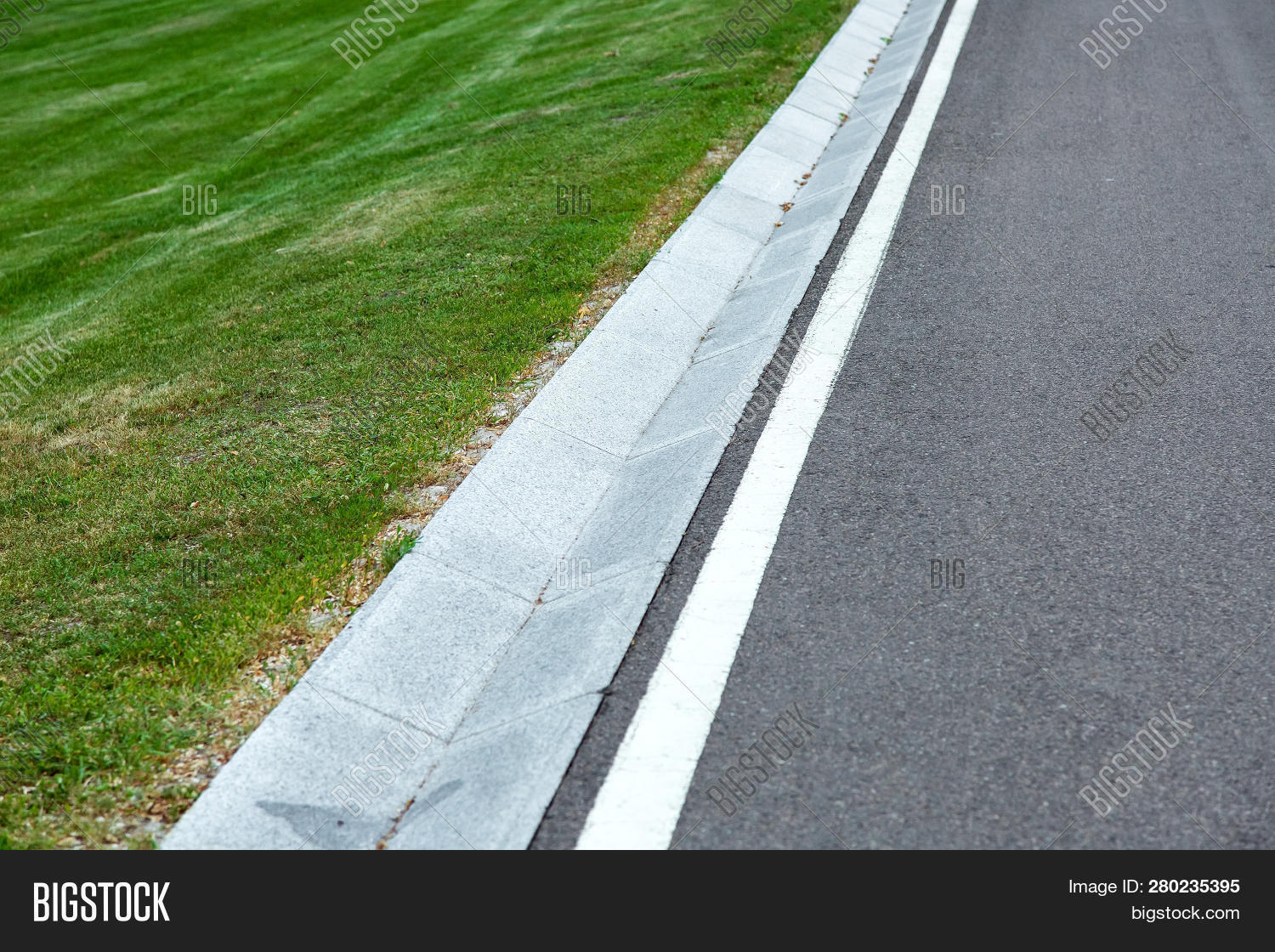 Street Gutter Of A Stormwater Drainage System On The Side Of An Road ...