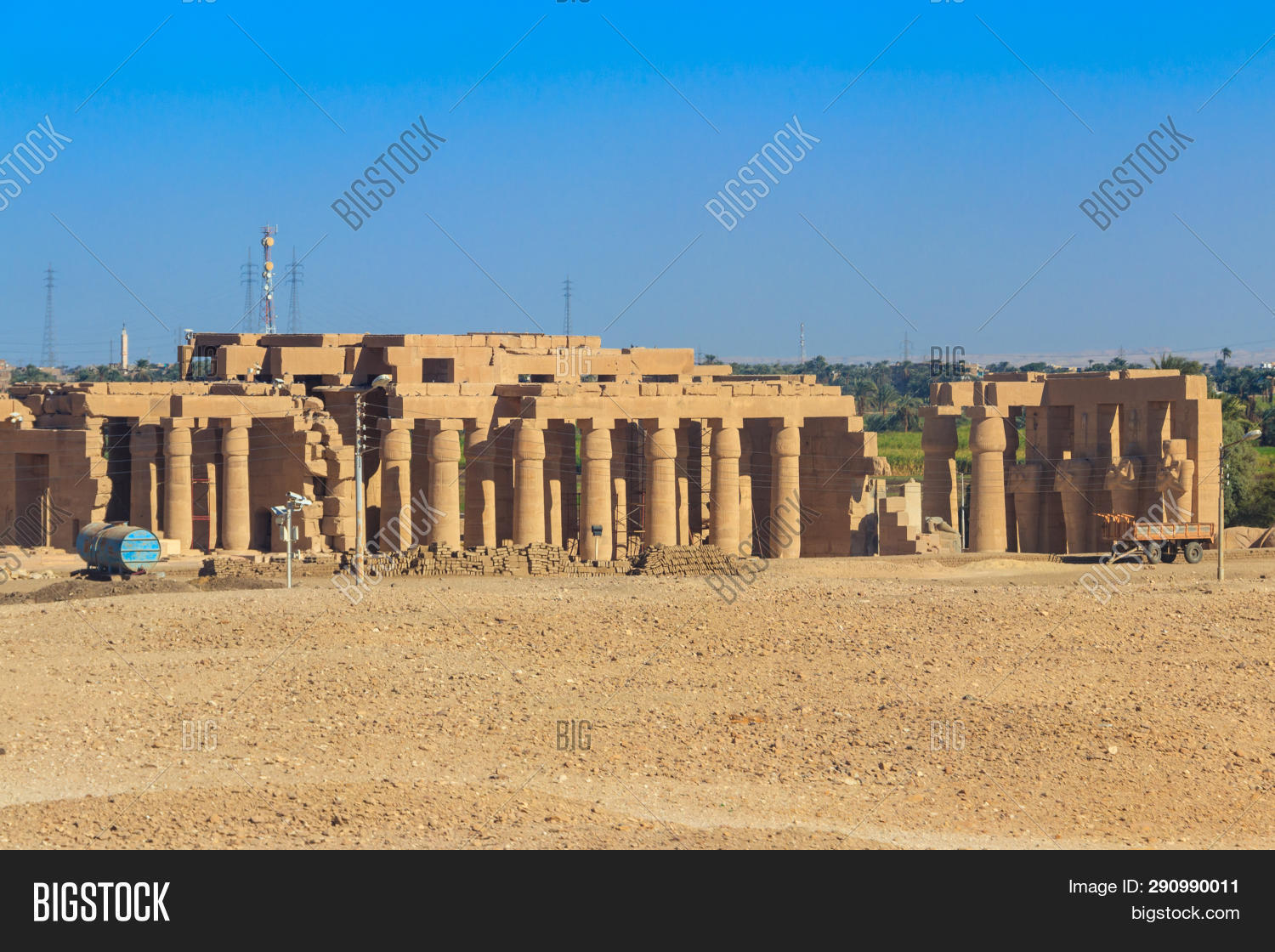 Ramesseum Is Mortuary Temple Of Pharaoh Ramesses Ii ("ramesses The ...