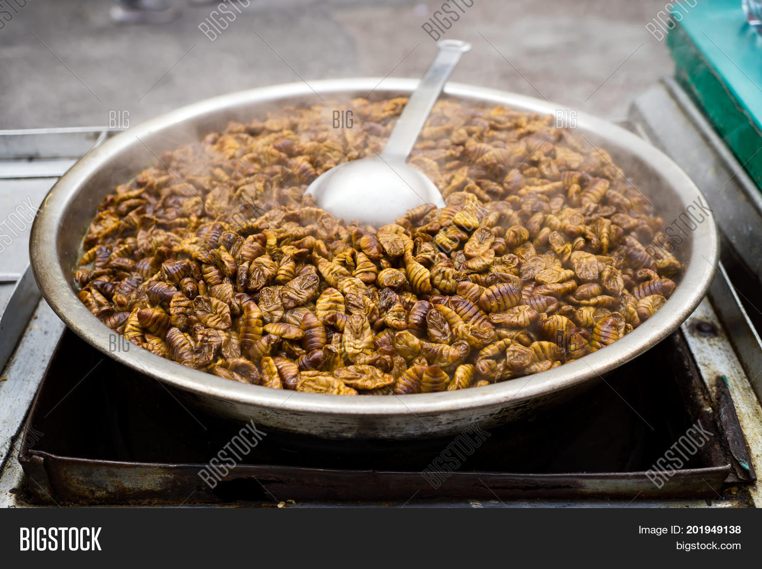 Beondegi Snack Food Sold In Seoul Market. Beondegi Are Steamed Or ...