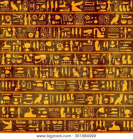 Square grunge background with old paper texture of yellow color and ...