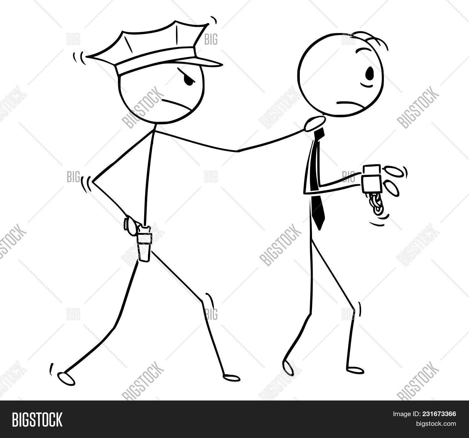 Cartoon Stick Man Drawing Conceptual Illustration Of Businessman ...