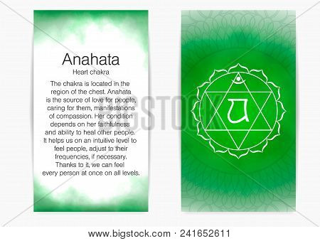 Fourth, Heart Chakra - Anahata. Illustration Of One Of The Seven ...