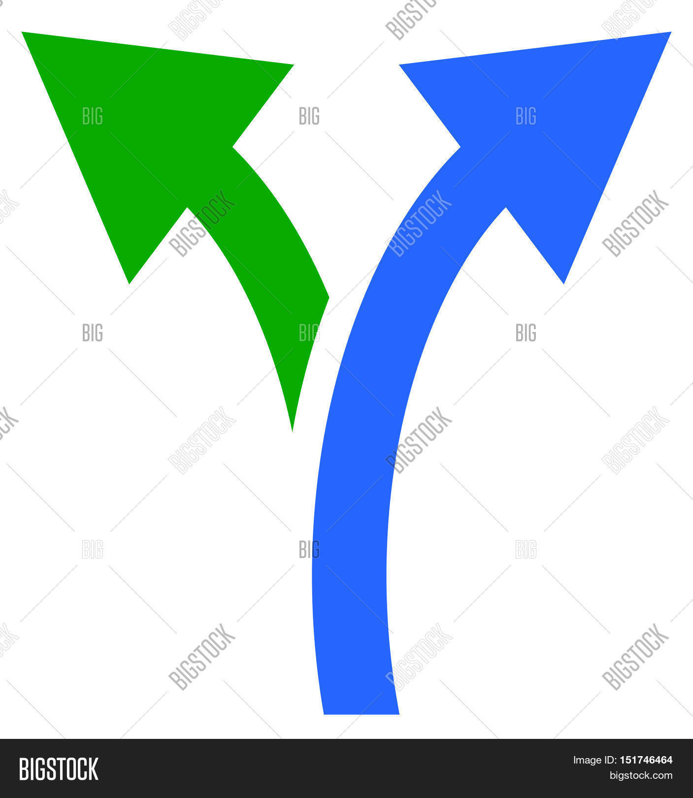 Two Way Arrow Symbol, Arrow Icon. Curved Arrows Left And Right image ...