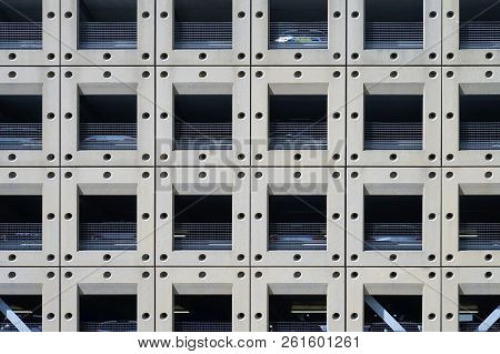 Multi Level Parking Area. Architecture Building With Car Garage. Multi ...