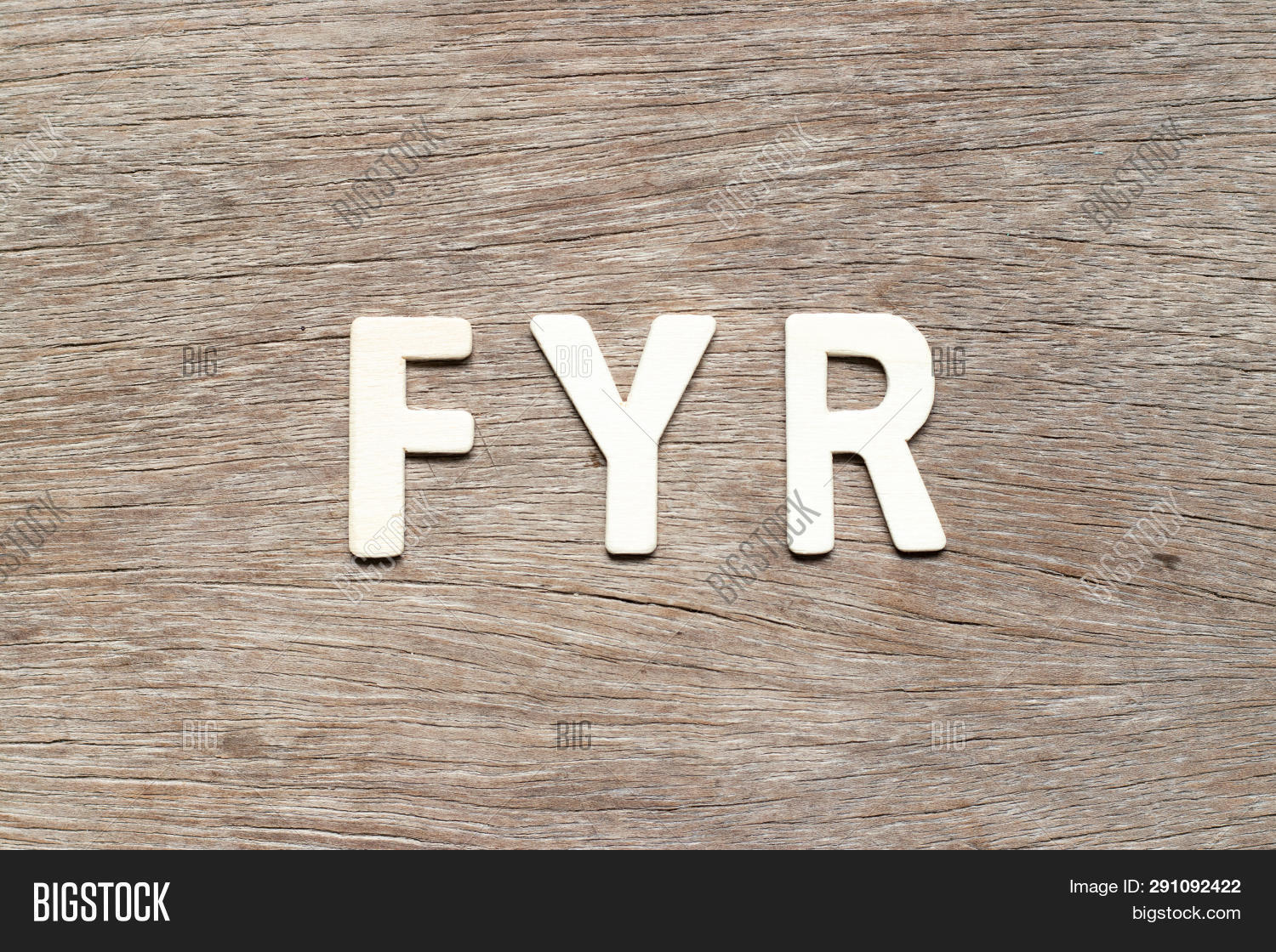 Alphabet Letter In Word Fyr (abbreviation Of For Your Reference) On ...