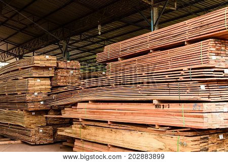 Wood Factory Stock And Lumber Board - Stock Image - Everypixel