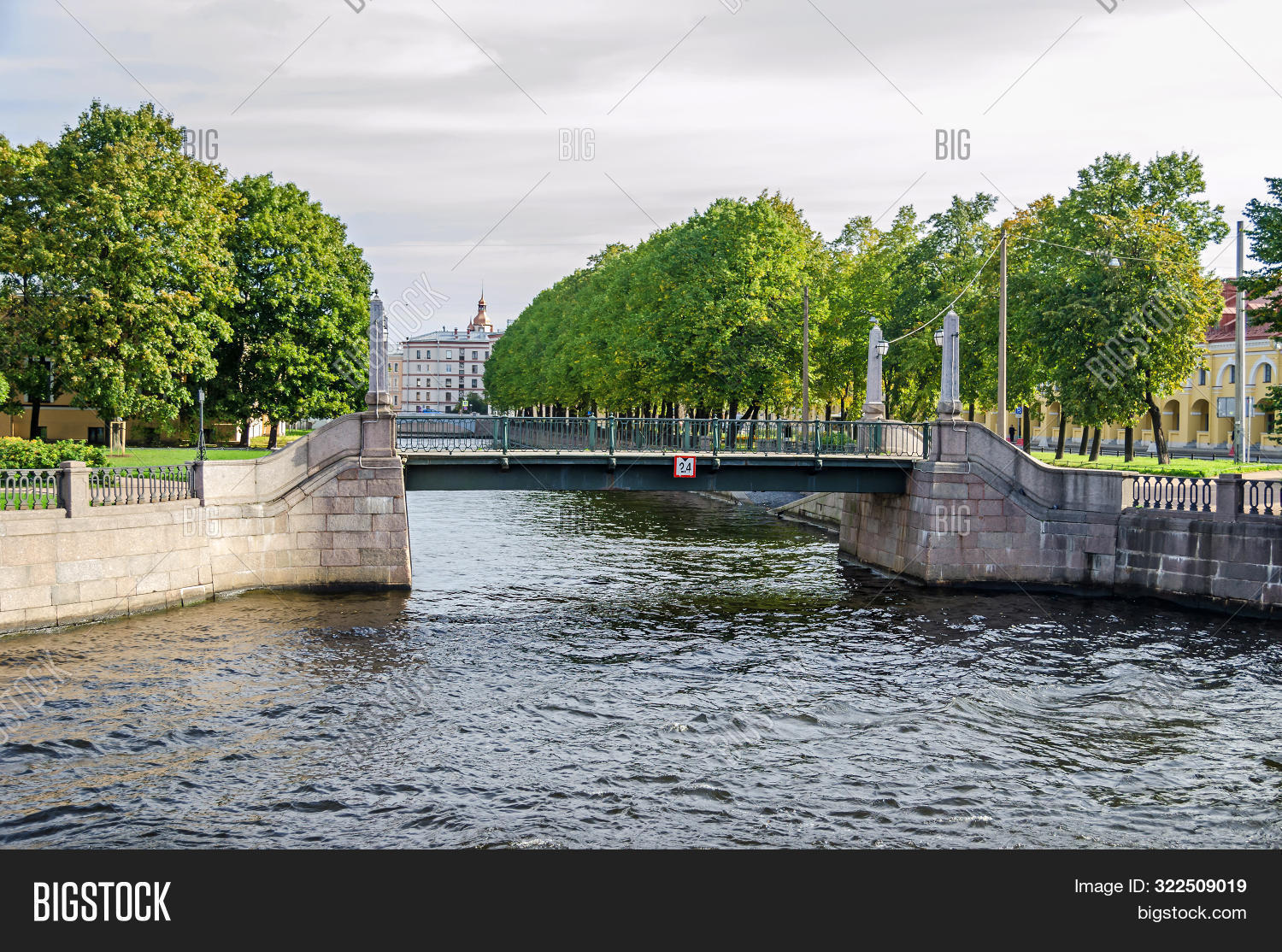 Krasnogvardeysky (red Guard) Single-span, Pedestrian Beam Bridge Over ...