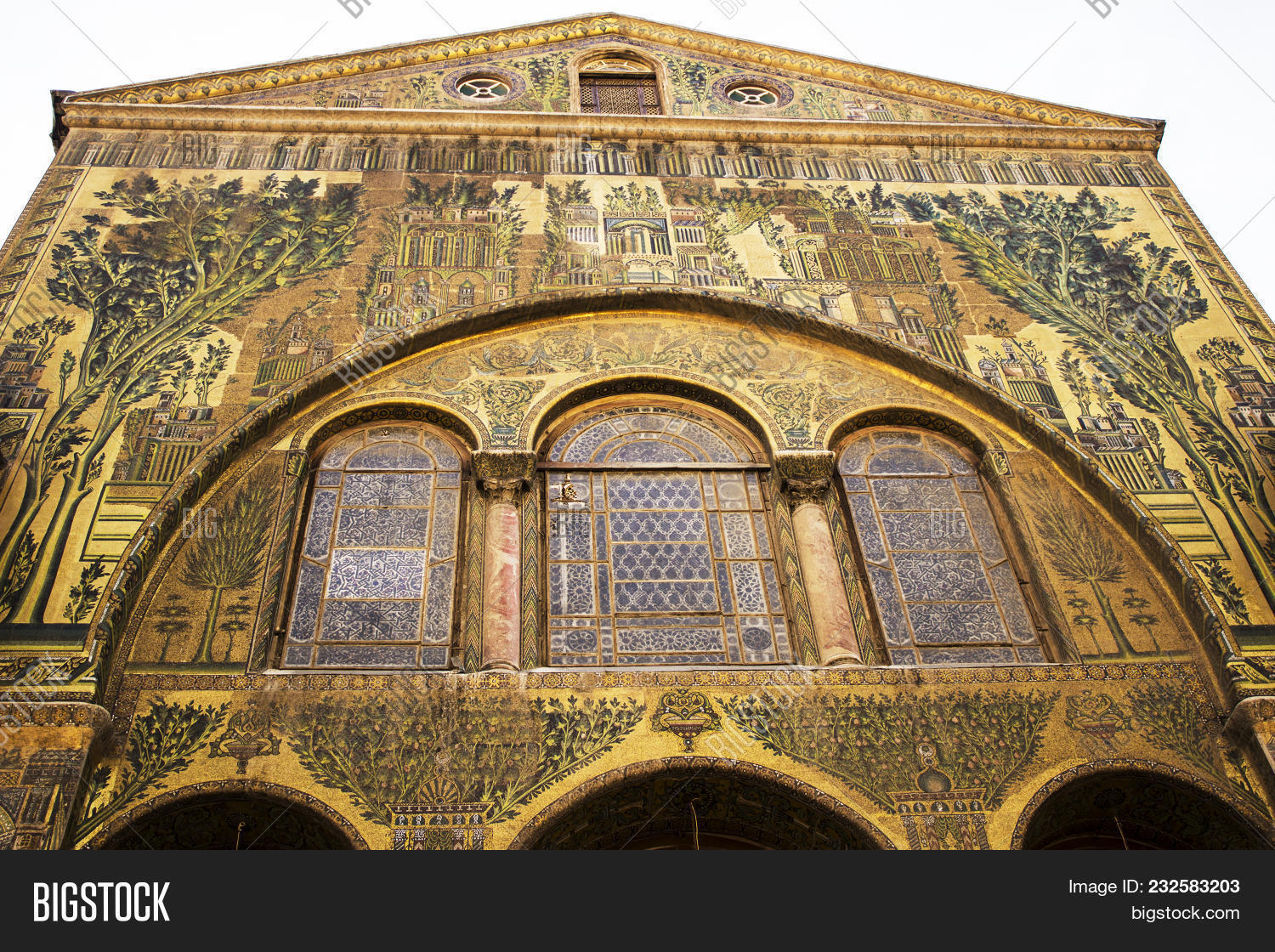 The Great Mosque Of The Umayyads, Damascus image & stock photo. 232583203