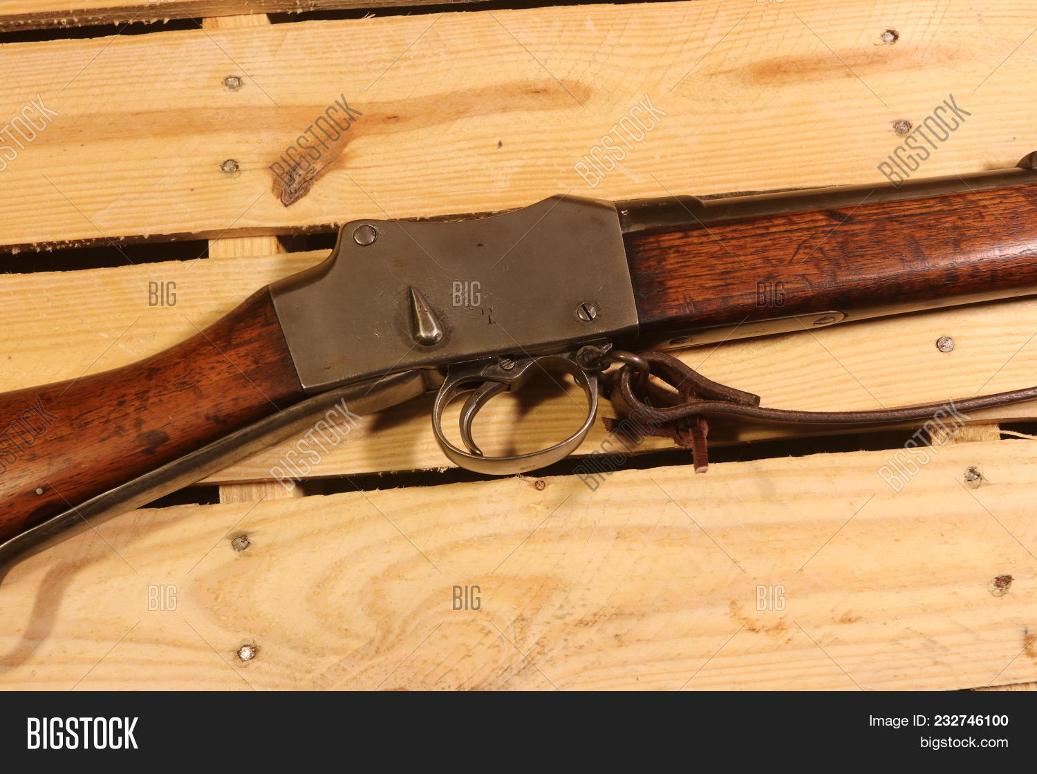 A Martini-henry Rifle A Breech-loading Single-shot Lever-actuated Rifle ...