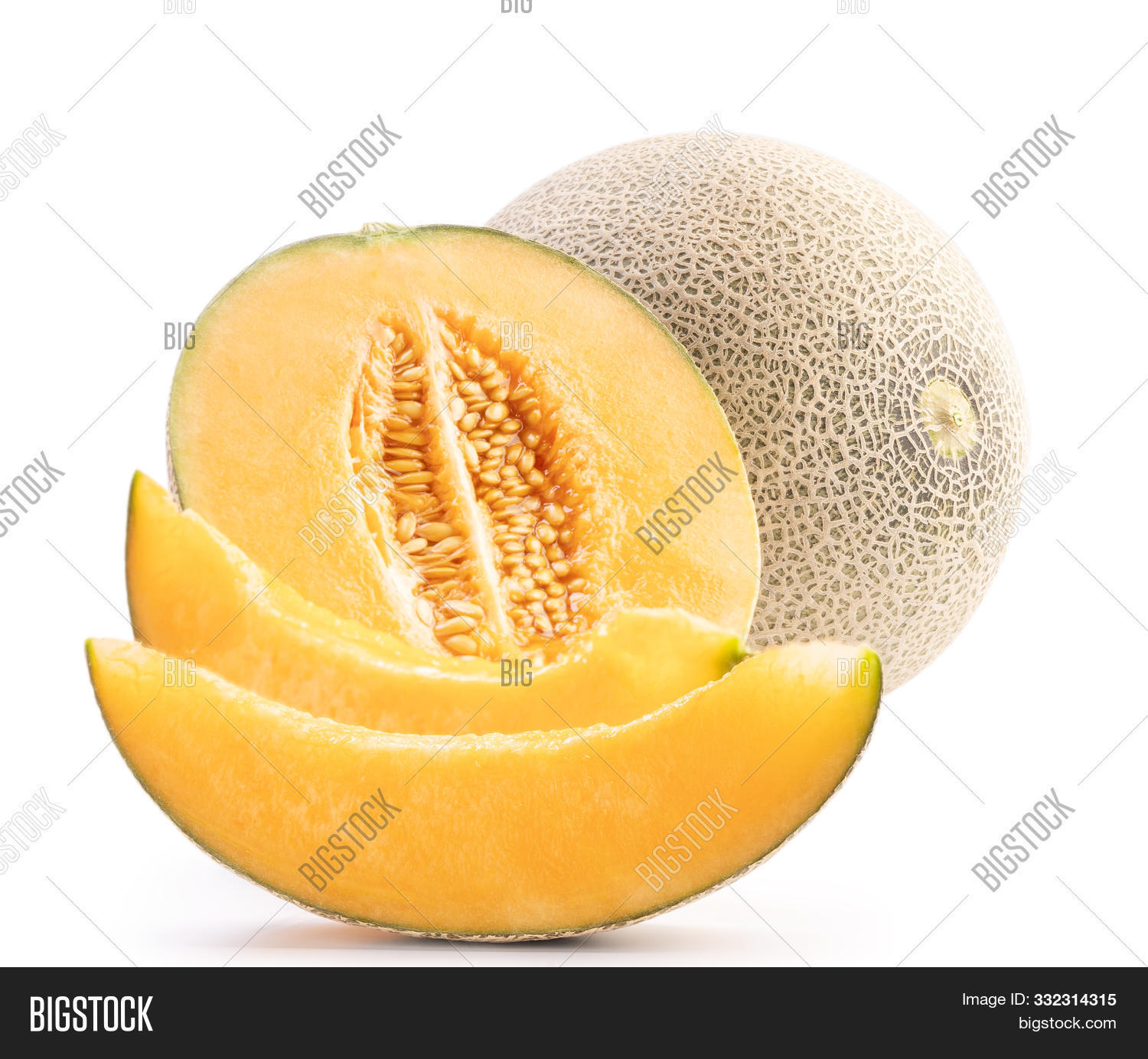 Beautiful Tasty Sliced Juicy Cantaloupe Melon, Muskmelon, Rock Melon ...