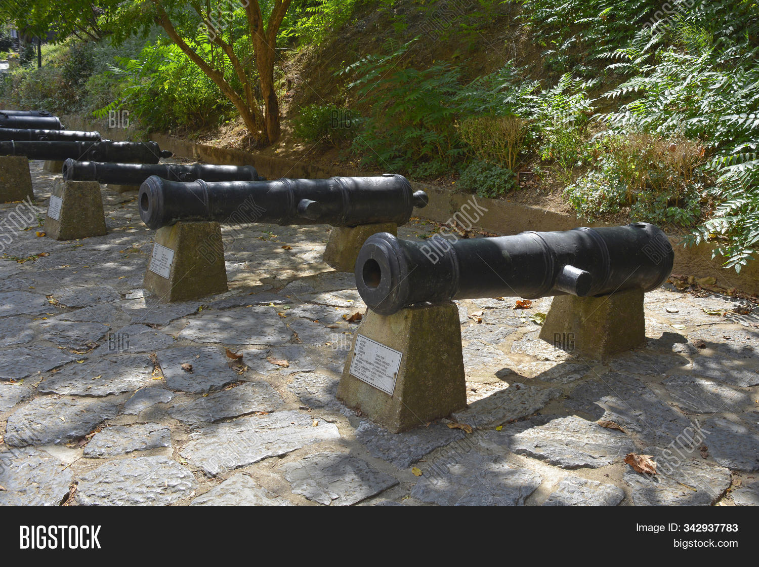 Nineteenth Century Bronze Ottoman Cannons In The Grounds Of The 15th ...