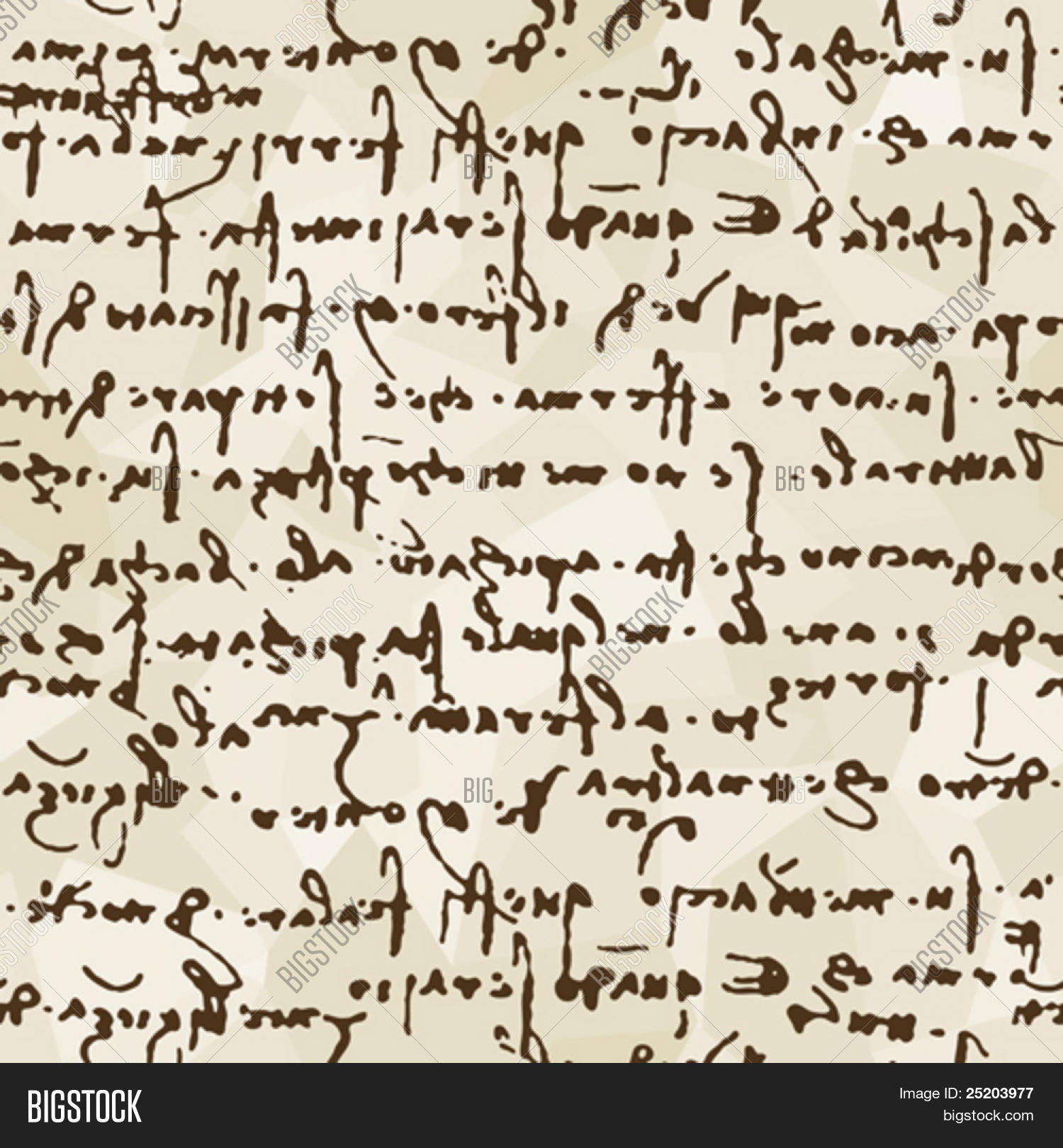 Leonardo. Seamless vector wallpaper based on manuscript Leonardo da ...