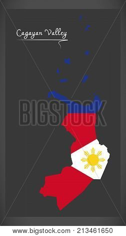 Cagayan Valley Map Of The Philippines With Philippine National Flag ...