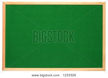 Empty Green Felt Notice Board, Isolated On A White Background. image ...