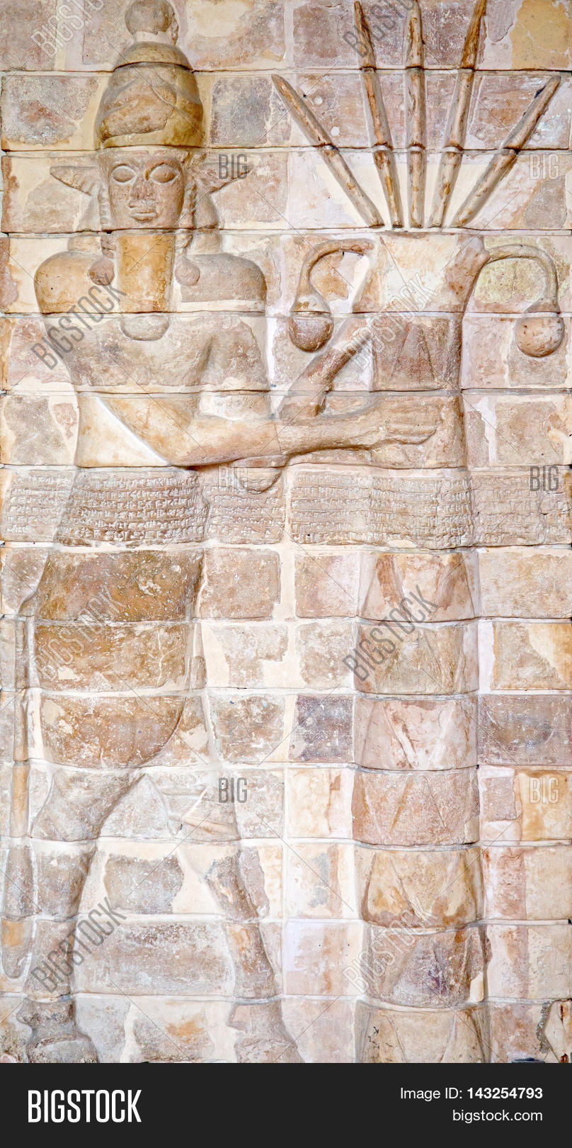 Ancient sumerian stone carving with cuneiform scripting image & stock ...