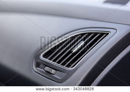 Close Up Detail Of A Car Interior - Part Of The Dashboard With ...