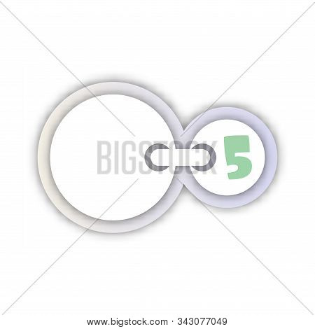 Number 5 Vector Font Alphabet, Modern Dynamic Flat Design With ...