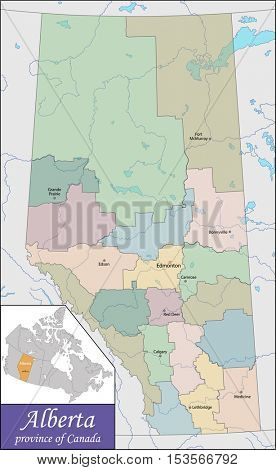 Map of Alberta image & stock photo. 153566792