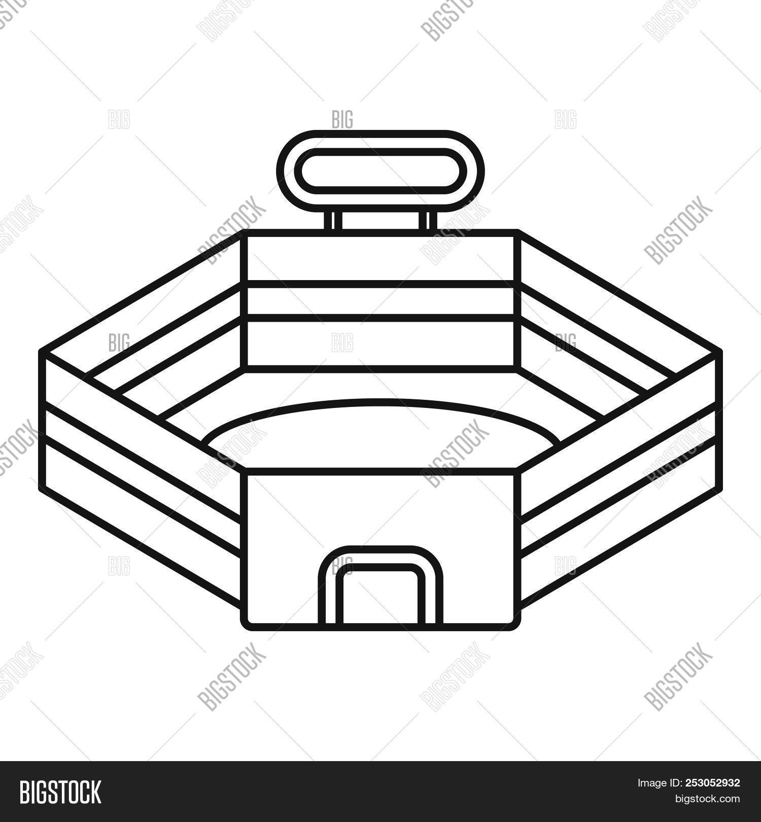 Baseball Stadium Icon. Outline Baseball Stadium Icon For Web Design ...