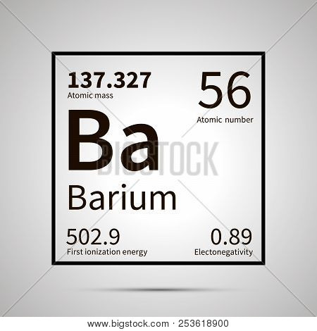 Barium Chemical Element With First Ionization Energy, Atomic Mass And ...