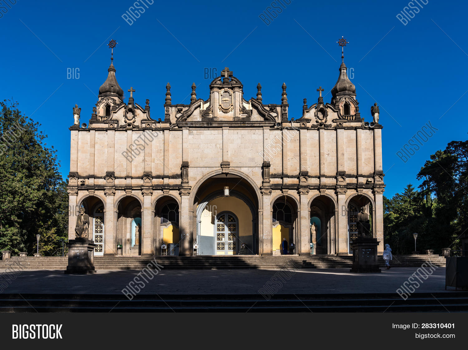 Holy Trinity Cathedral In Addis Ababa, Ethiopia image & stock photo ...