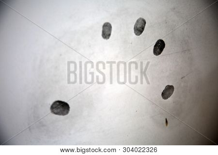 Police dusting for Fingerprints. Crime Scene. Police dusting for and ...