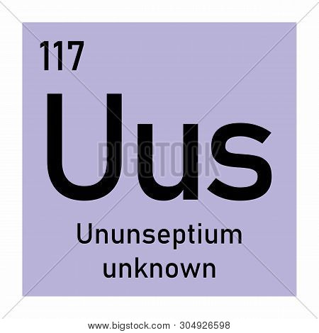 Illustration Of The Periodic Table Ununseptium Chemical Symbol image ...