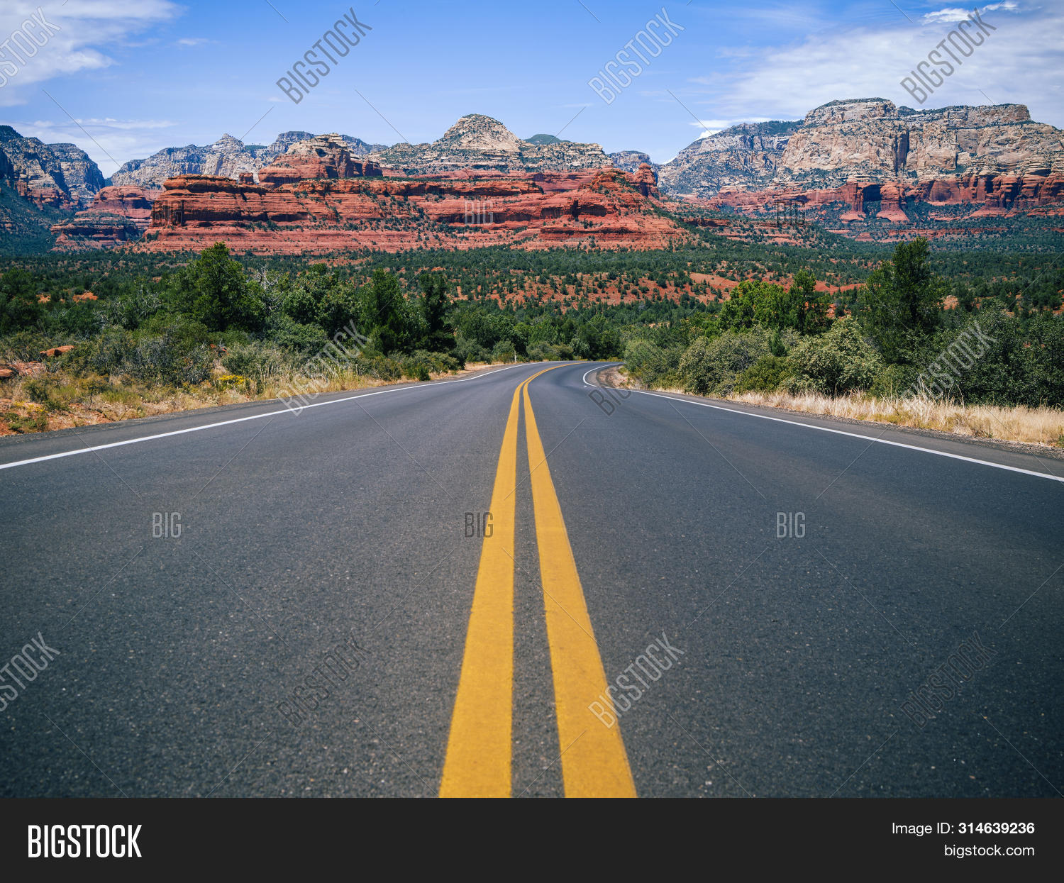 Driving On Boynton Pass Road In Sedona, Arizona Towards Boynton Canyon ...