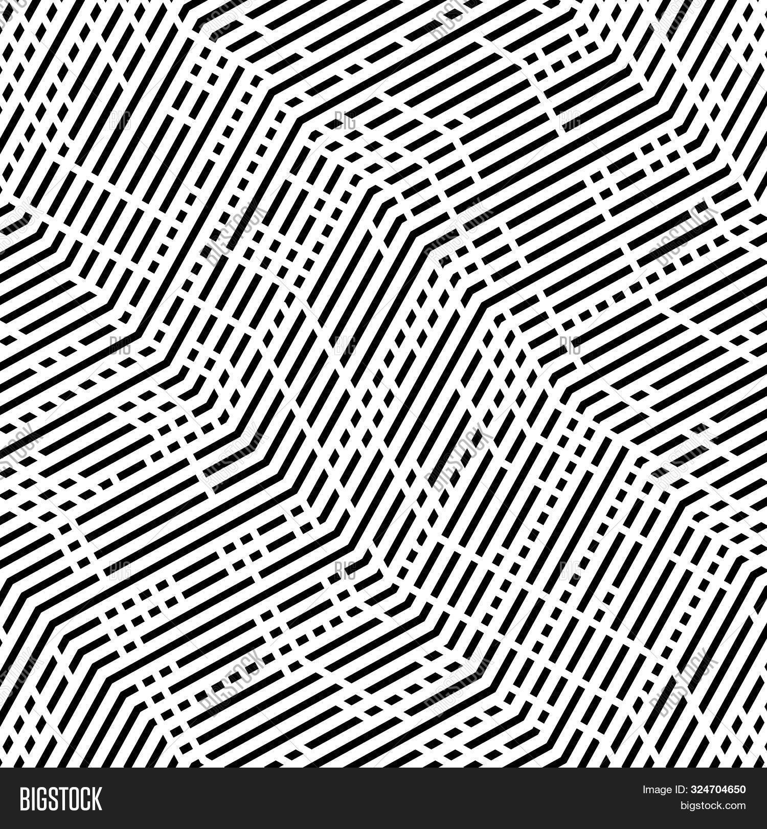 Abstract Geometric Mesh, Grid Pattern Of Interweaved, Interlocking ...