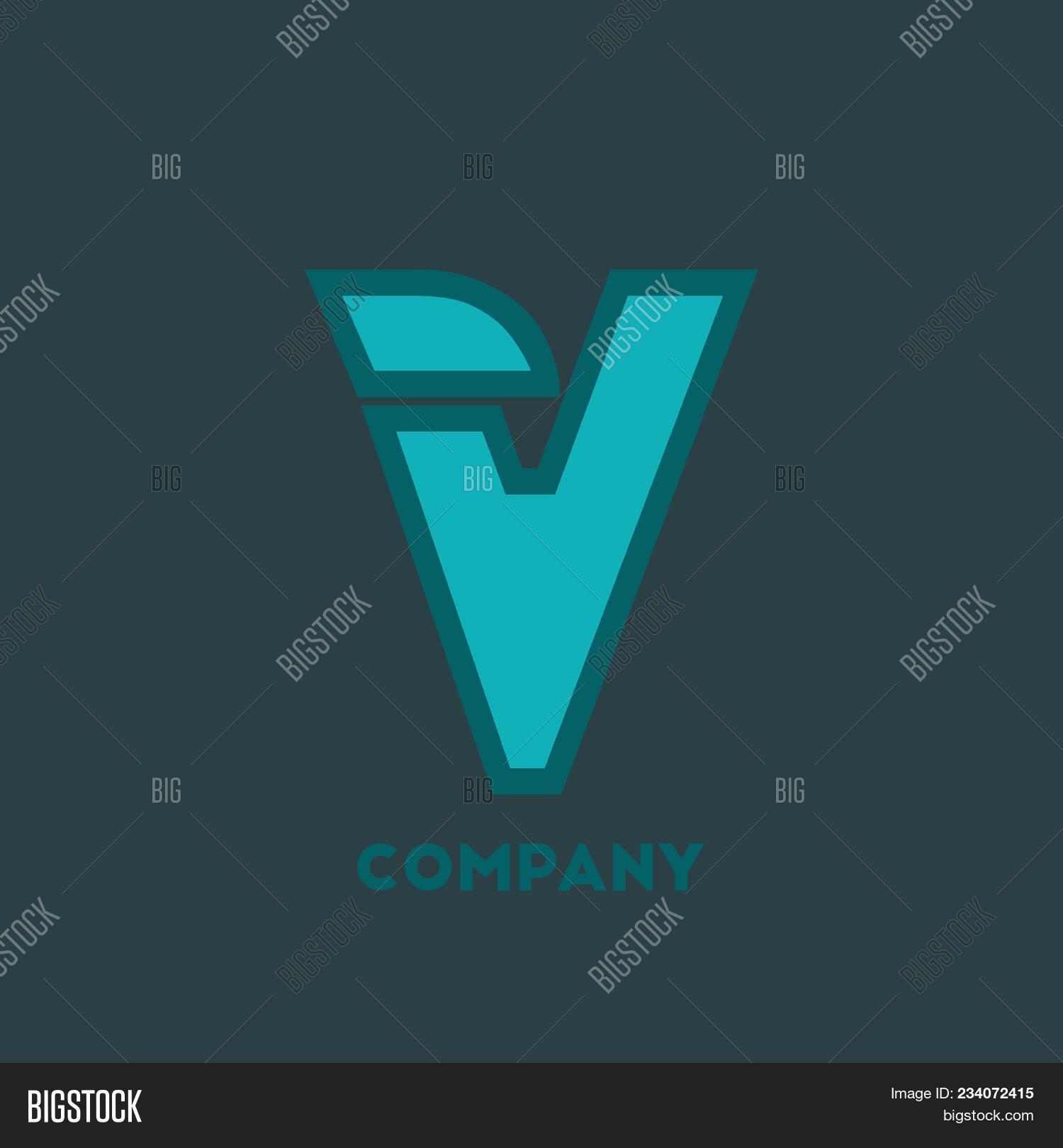 Technology Style Logo Icon Monogram. Letter V Logo. Premium Logo, Super ...