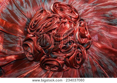 Texture Of A Fabric With Frills, Pleated Fabric, Seamless Texture For A ...