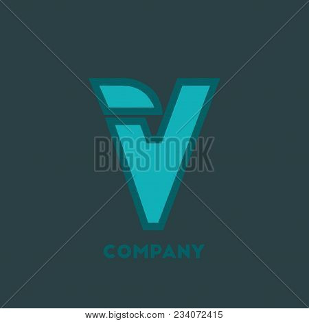 Technology Style Logo Icon Monogram. Letter V Logo. Premium Logo, Super ...