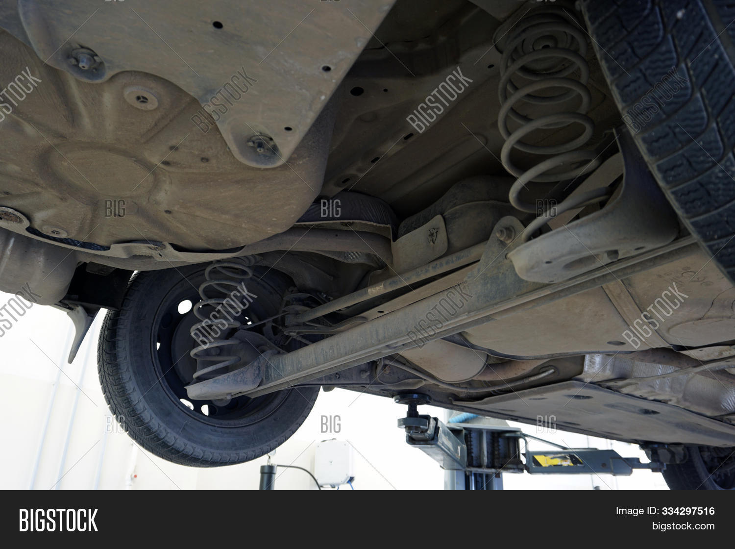 Elements And Design Of The Rear Suspension Of A Modern Car. Rear ...