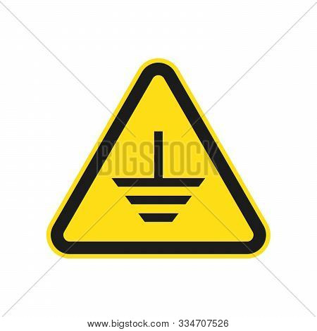Electrical Grounding Symbol - Vector. Grounding Icon Isolated. Vector ...
