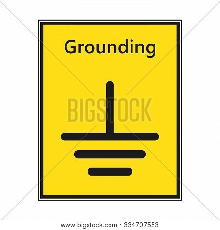 Electrical Grounding Symbol - Vector. Grounding Icon Isolated. Vector ...