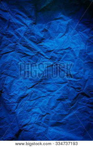 Rough Navy Blue Paper Texture. Blue Crumpled Paper Texture And ...