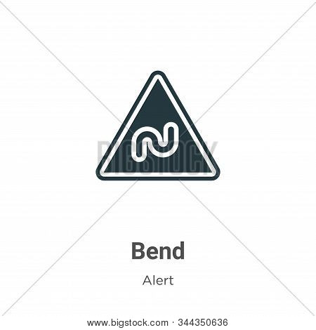 Bend Vector Icon On White Background. Flat Vector Bend Icon Symbol Sign ...