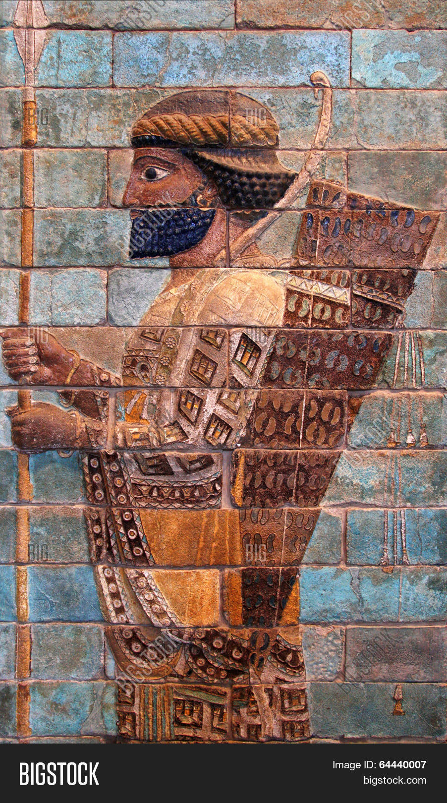 Persian Achaemenid Soldier image & stock photo. 64440007