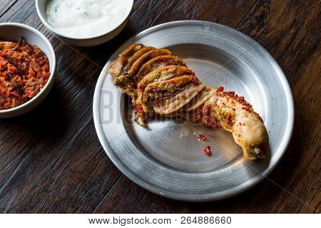 Turkish Food Rice Stuffed Tripe Sirdan Dolma / Shirdan From Adana Offal ...