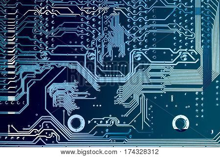 Circuit board. Electronic computer hardware technology. Motherboard digital chip. Tech science ...