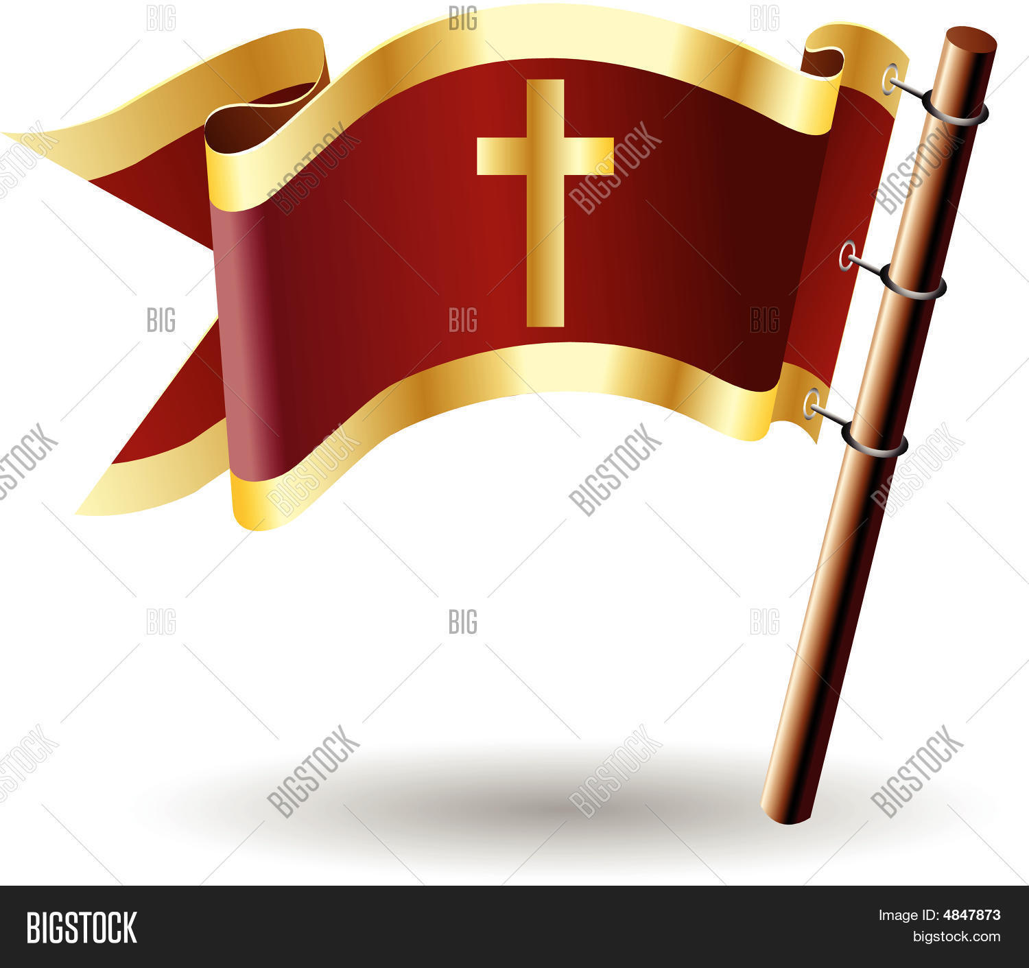 Royal-flag-faith-christianity image & stock photo. 4847873