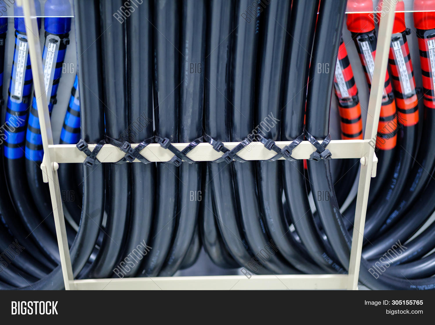 Cable Tray With Electrical Wiring Arranged On Ceiling ,cable Tray Epoxy ...