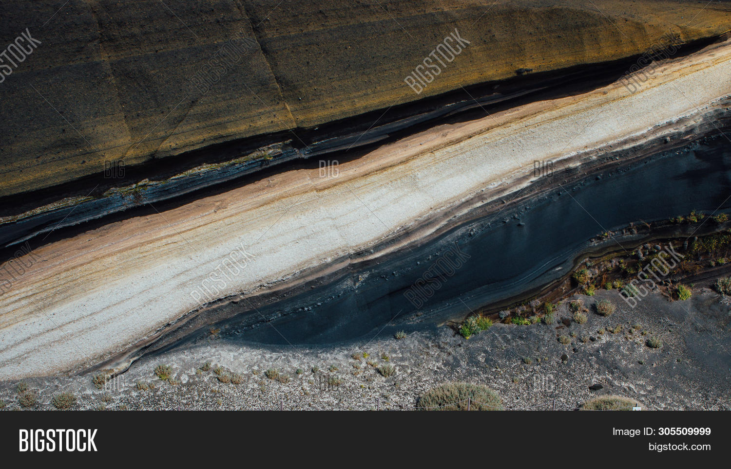 stratum of Earth crust in cross-section, abstract background image ...